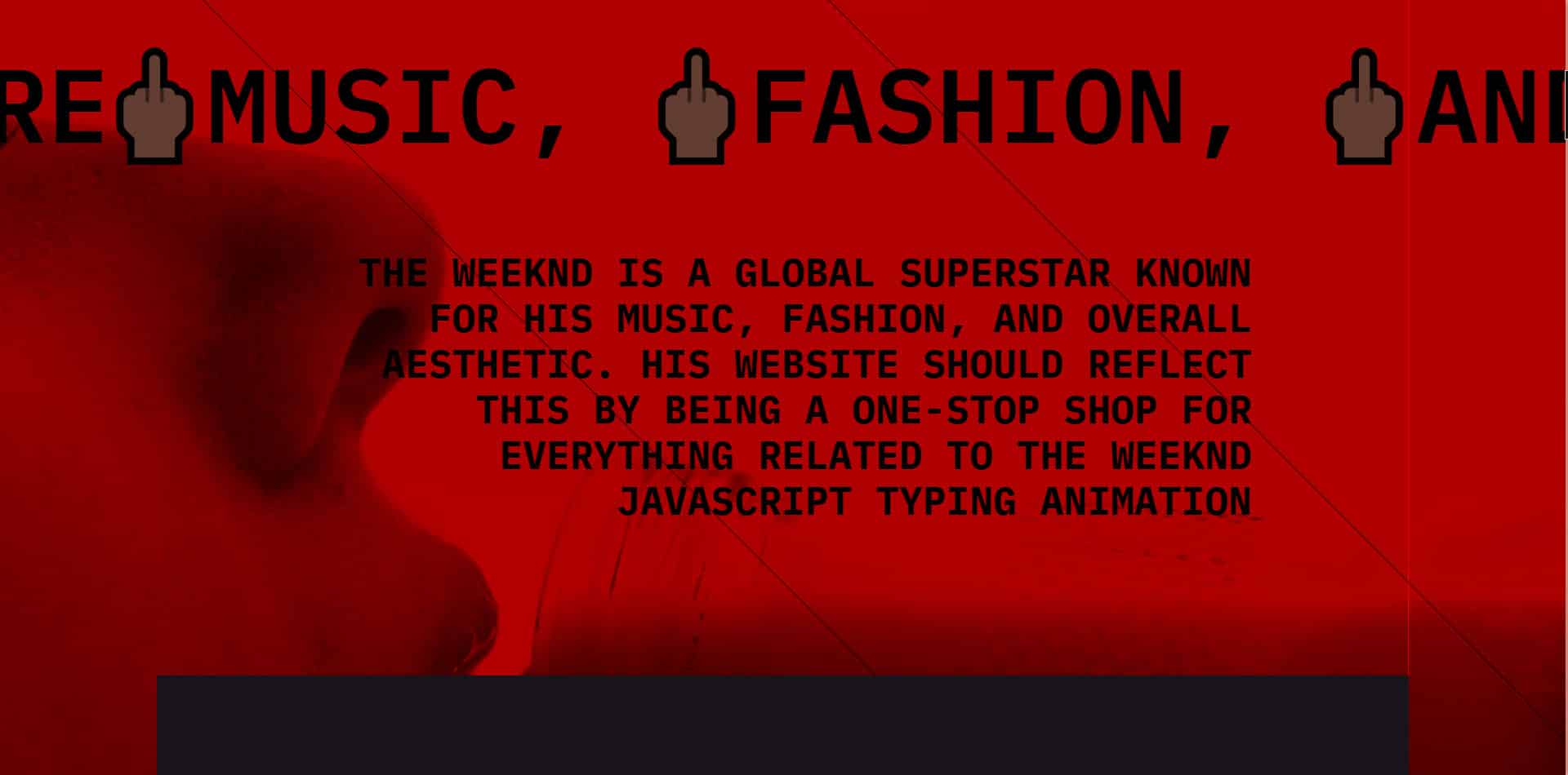 The Weeknd fan page website